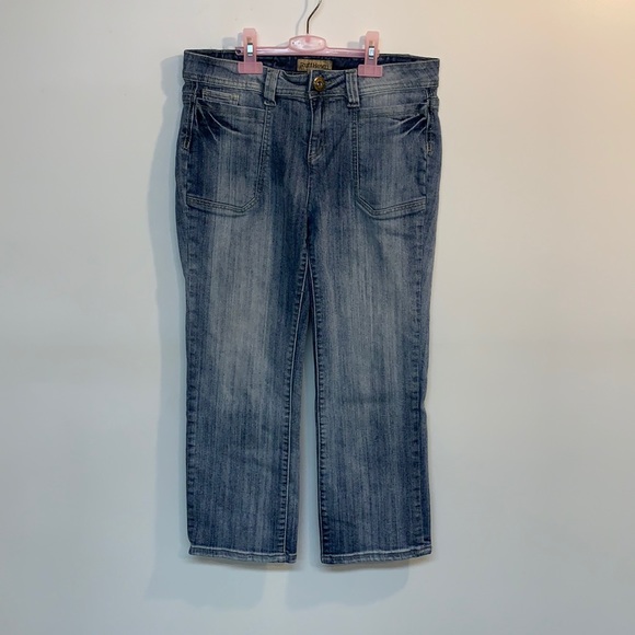 Ruff Hewn | Jeans | Ruffhewn Jeans Long Capri Size 8 White Washed Blue ...